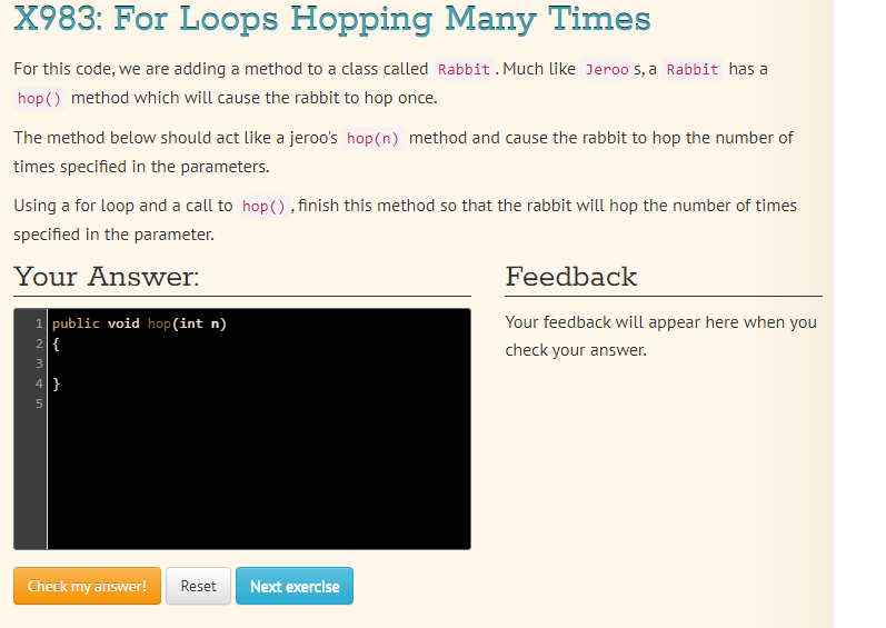 Solved Finish the for loop below. This method should return | Chegg.com