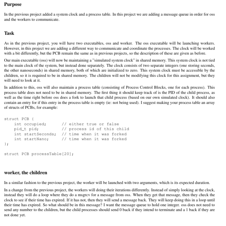 Solved Hello. I need help completing this code for oss and | Chegg.com