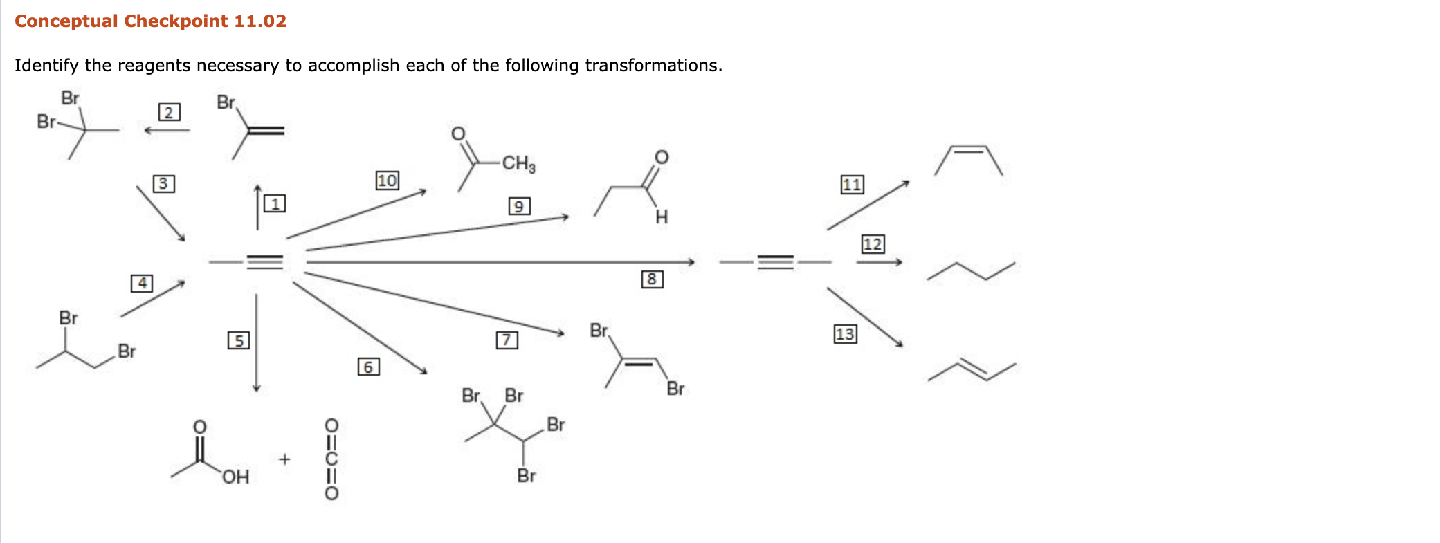 Solved Conceptual Checkpoint 11.02 Identify the reagents | Chegg.com