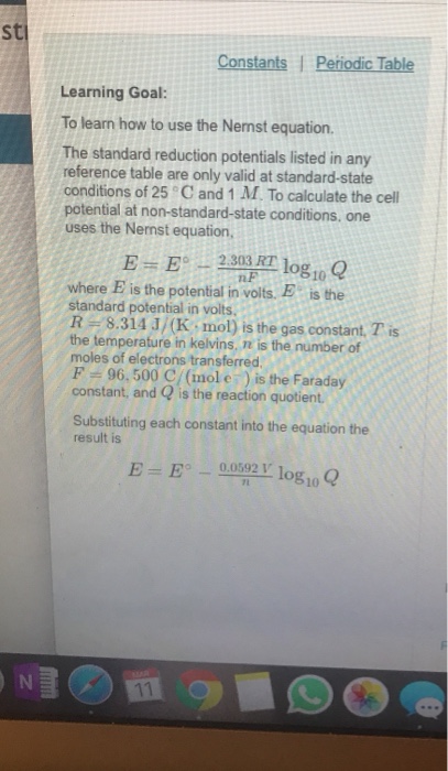 Solved on odic Table Consider the reaction Mg(s) + Fe2+ (aq) | Chegg.com