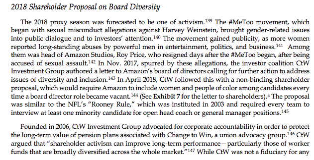 Solved Read the following "Board of Diversity at Amazon" and | Chegg.com