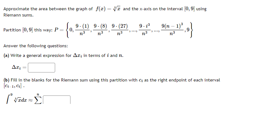 Solved Approximate the area between the graph of f(x)=3x and | Chegg.com