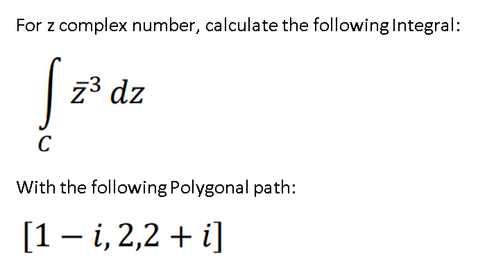 Solved For z complex number, calculate the following | Chegg.com