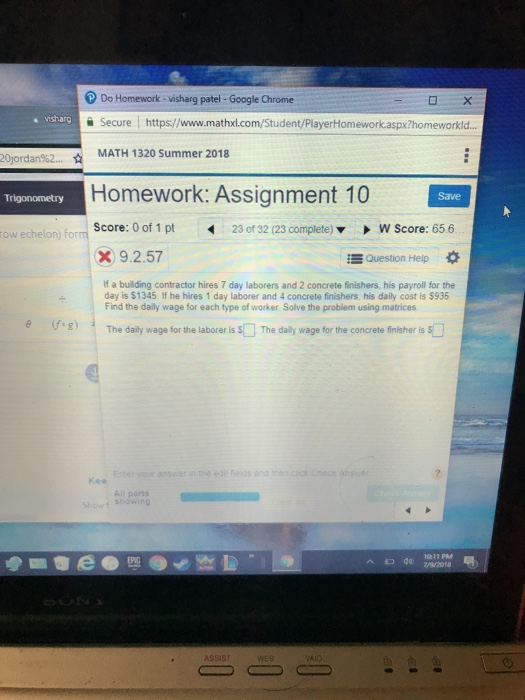Solved Do Homework- visharg patel - Google Chrome i Secure | Chegg.com