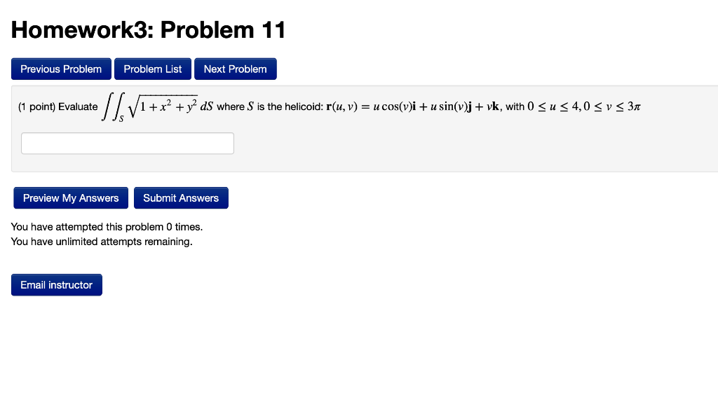 Solved Homework3: Problem 11 Previous Problem Problem List | Chegg.com