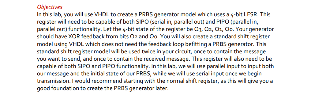 Objectives In this lab, you will use VHDL to create a | Chegg.com