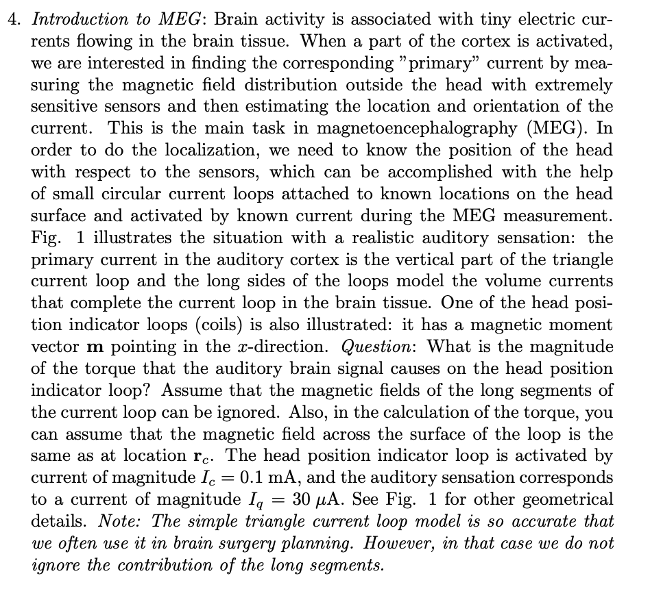 4. Introduction to MEG: Brain activity is associated | Chegg.com
