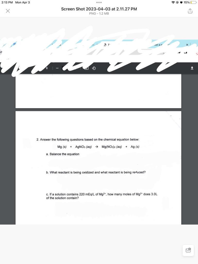 Solved 2. Answer the following questions based on the | Chegg.com