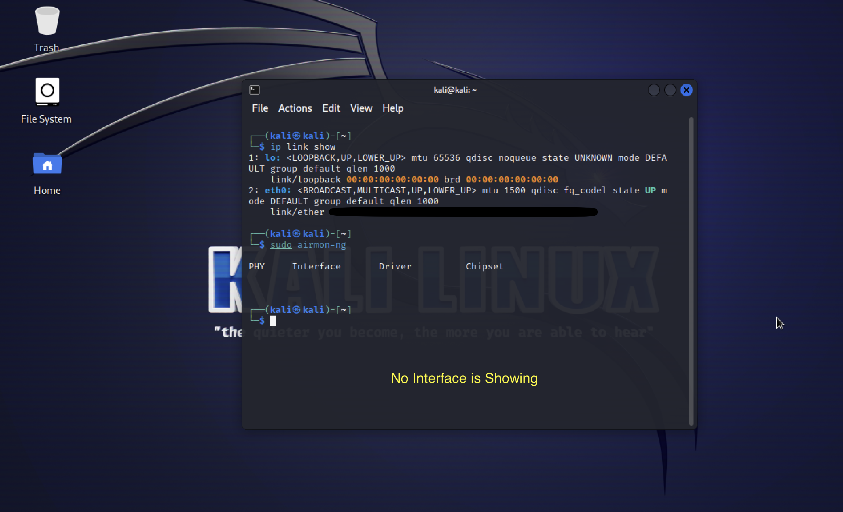 Solved So I am running Kali Linux 2023.2-live-arm64 on my | Chegg.com