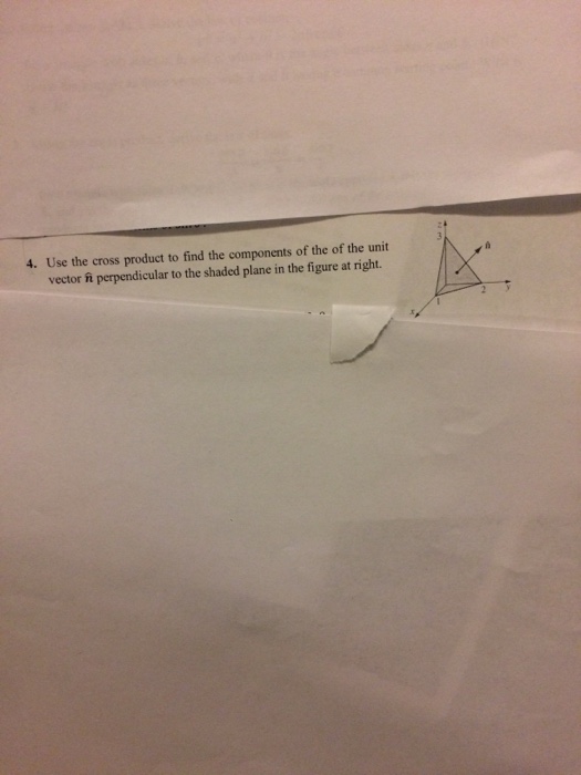 Solved Use the cross product to find the components of the | Chegg.com