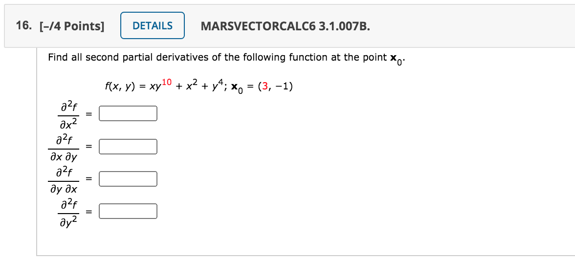 Solved 16. [-14 Points) DETAILS MARSVECTORCALC6 3.1.007B. | Chegg.com Solved 16. [-14 Points) DETAILS MARSVECTORCALC6 3.1.007B. | Chegg.com