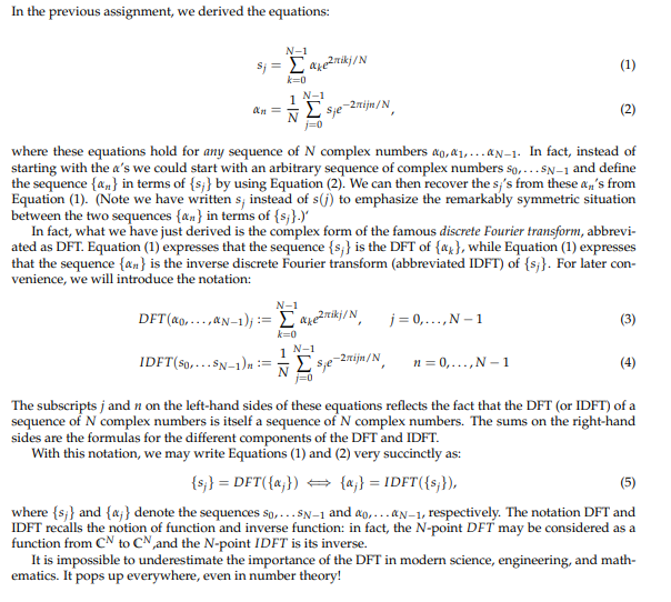 In the previous assignment, we derived the equations: | Chegg.com