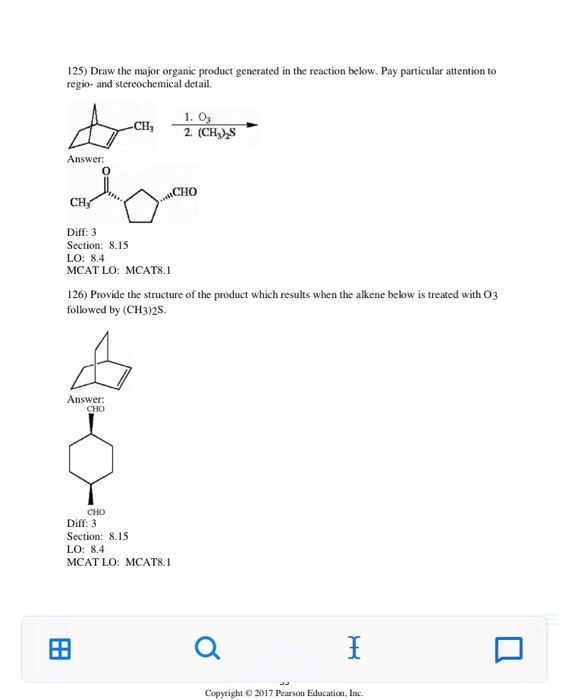 Solved 122) Predict the structure of the products resulting | Chegg.com
