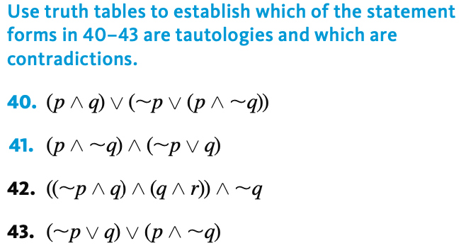 Solved Use truth tables to establish which of the statement | Chegg.com