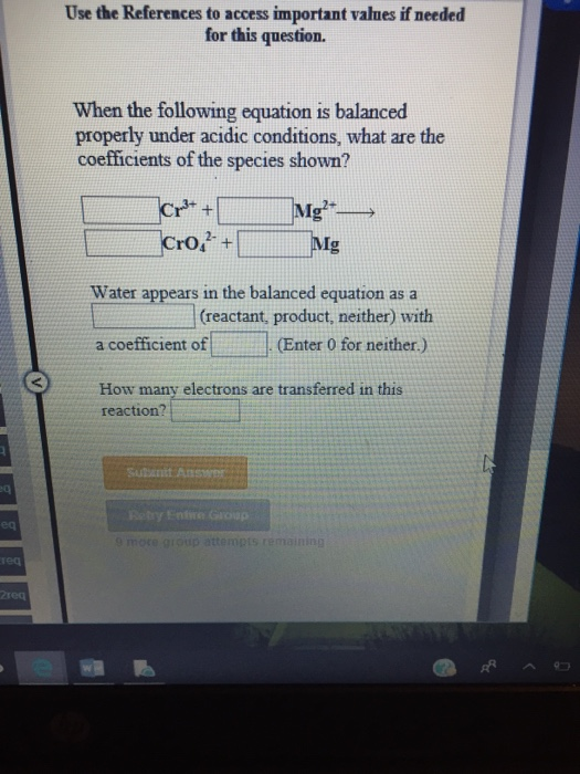 Solved Use the References to access important values if | Chegg.com