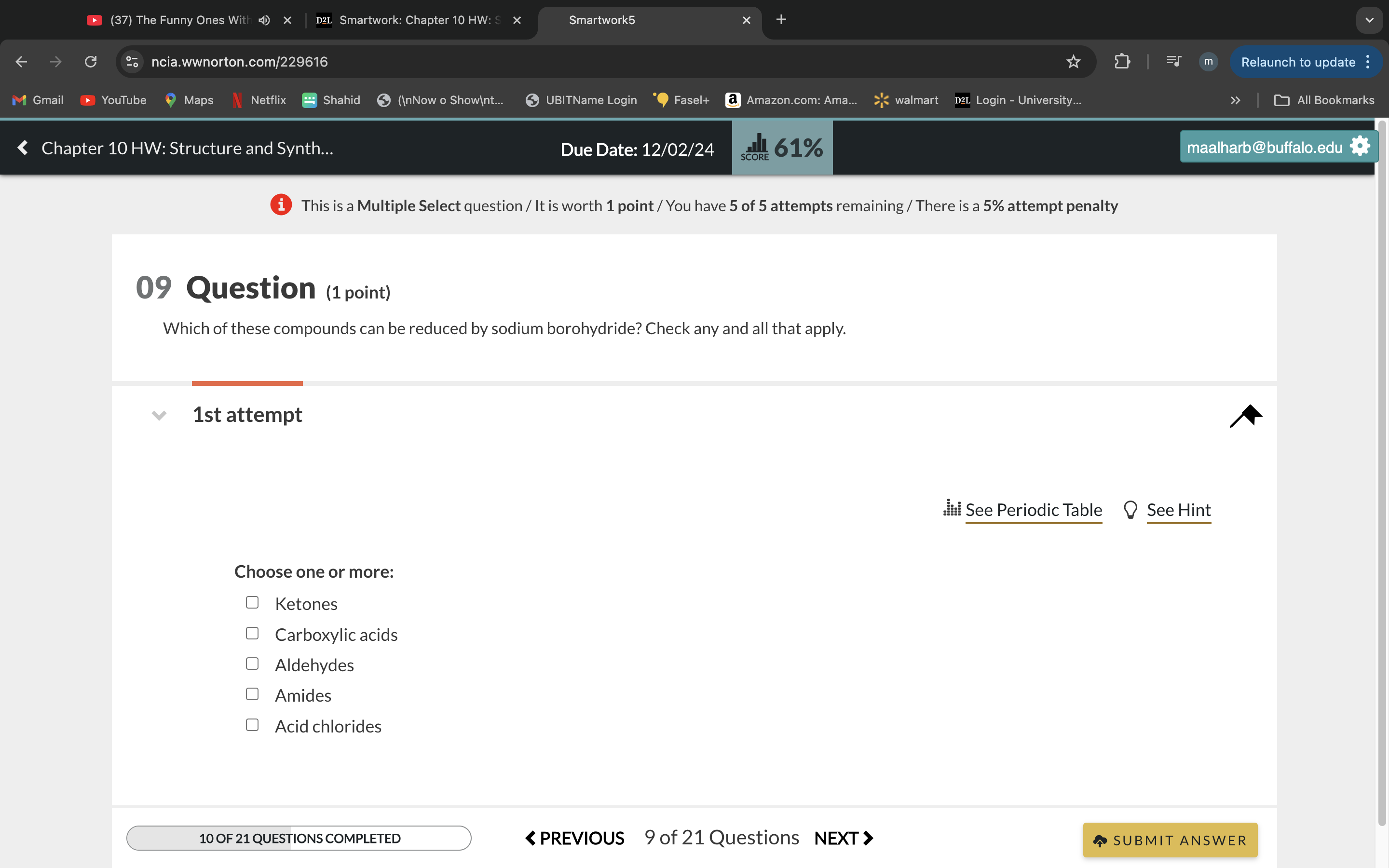 Solved 09 ﻿Question (1 ﻿point)Which of these compounds can | Chegg.com