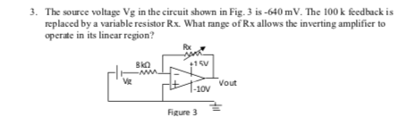 Solved 3. The source voltage Vg in the circuit shown in Fig. | Chegg.com
