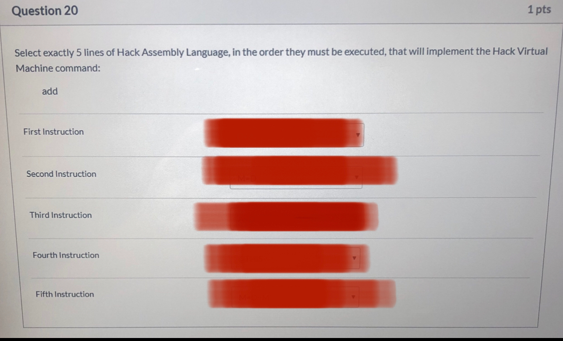 Question 10 1 pts Select the lines of HDL code shown | Chegg.com