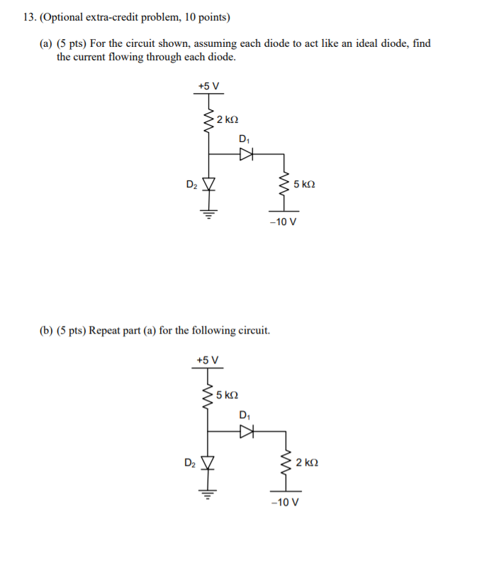 Solved 13. (Optional extra-credit problem, 10 points) (a) (5 | Chegg.com