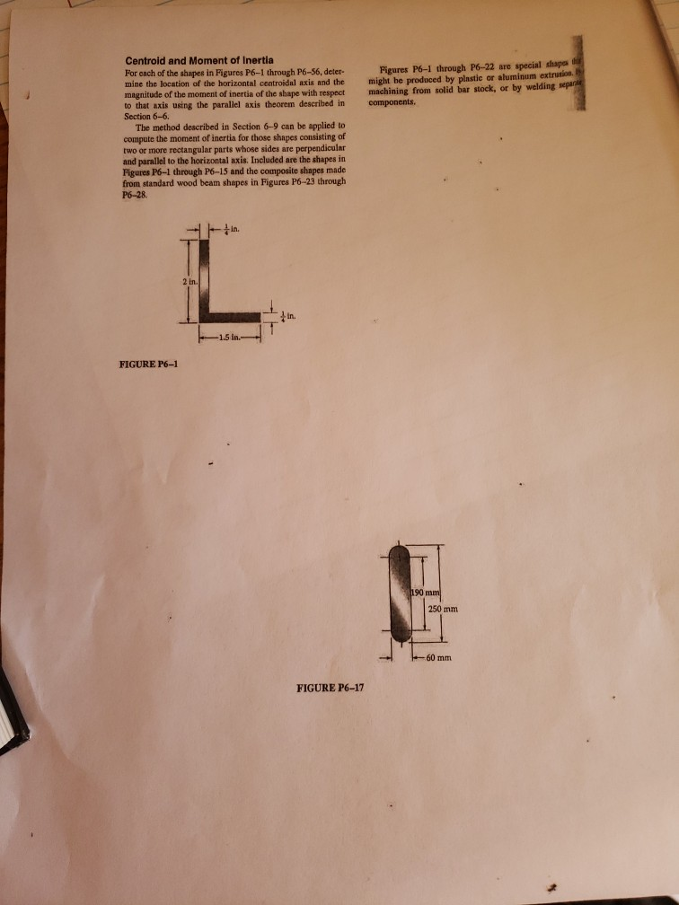 Solved Figures P6-1 through P6-22 are special shapes la | Chegg.com