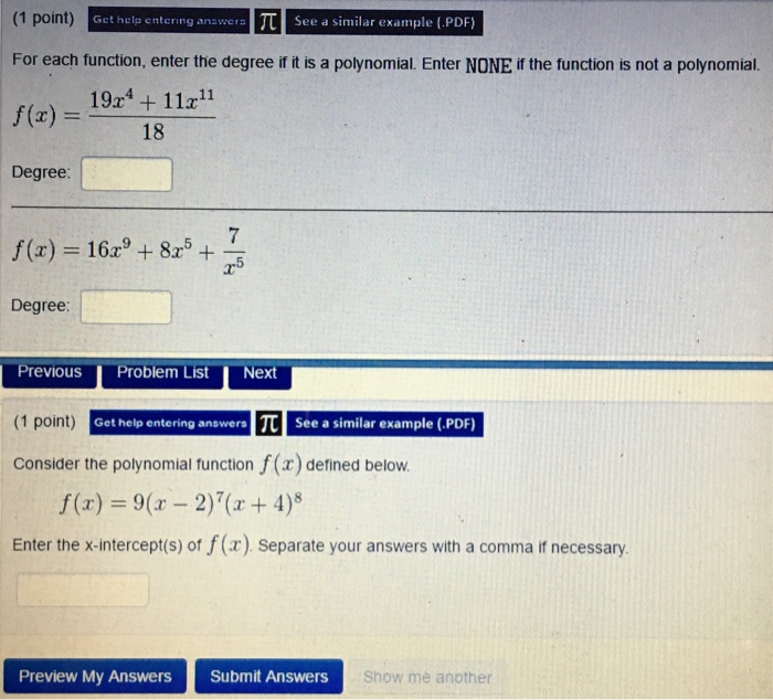 Algebra Archive | March 04, 2017 | Chegg.com