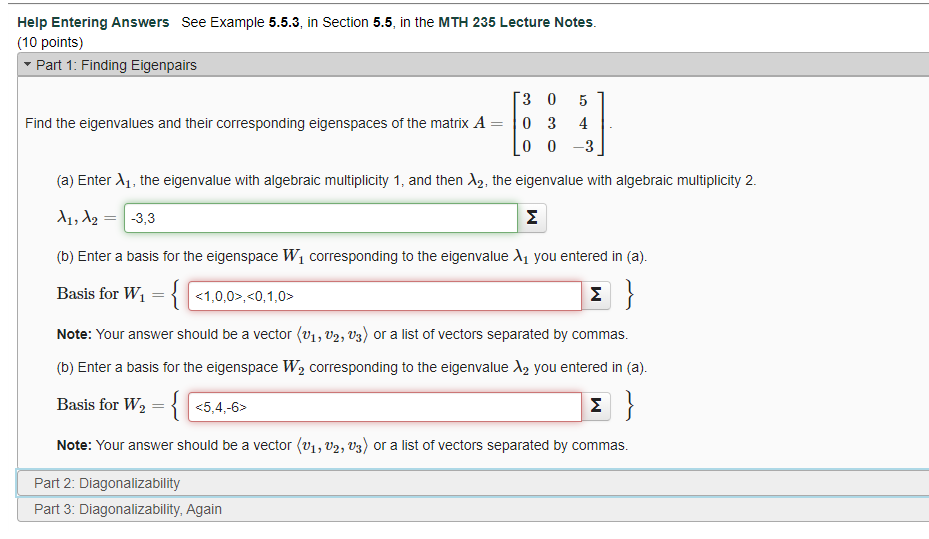Solved ind the eigenvalues and their corresponding | Chegg.com
