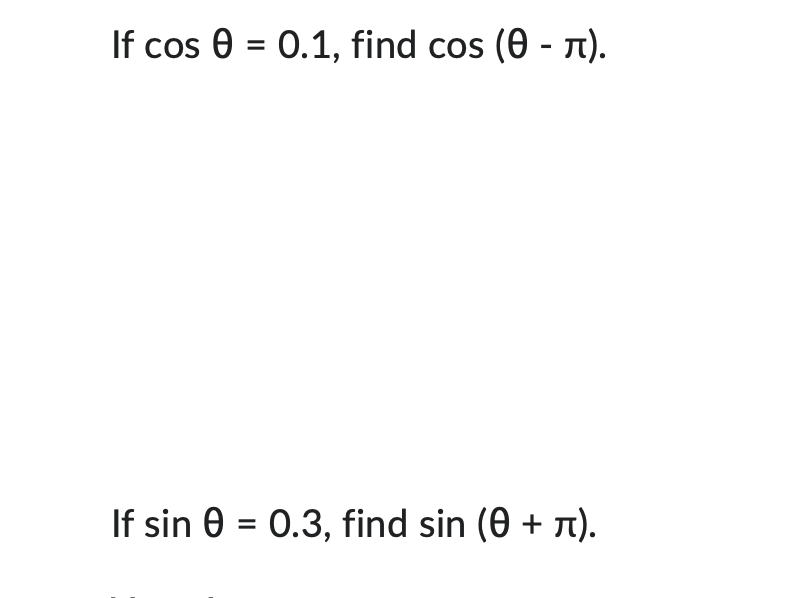 Solved Plus/minus π or 180∘ places point P on the opposite | Chegg.com