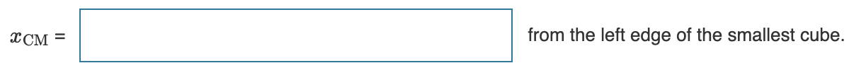 Solved Three cubes, of side l0, 2l0 , and 3l0 are placed | Chegg.com