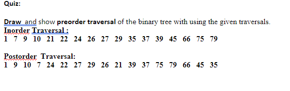 Solved Draw and show preorder traversal of the binary tree | Chegg.com