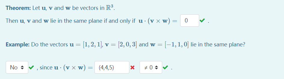 Solved The Scalar Triple Product Definition For U [2]