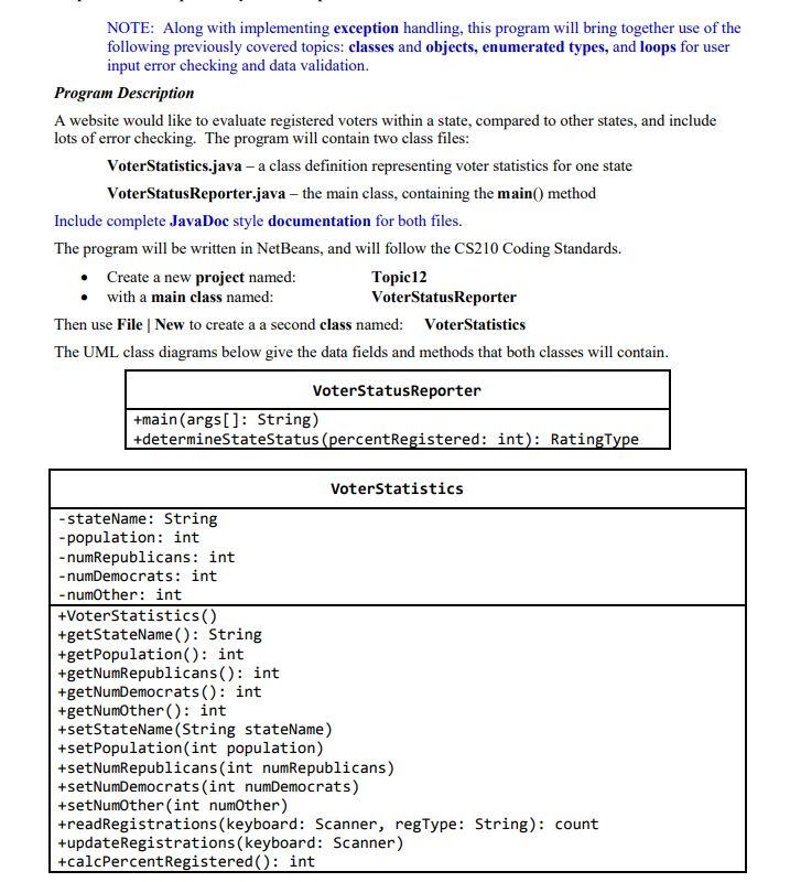 Java Assistance please. See directions below. I | Chegg.com