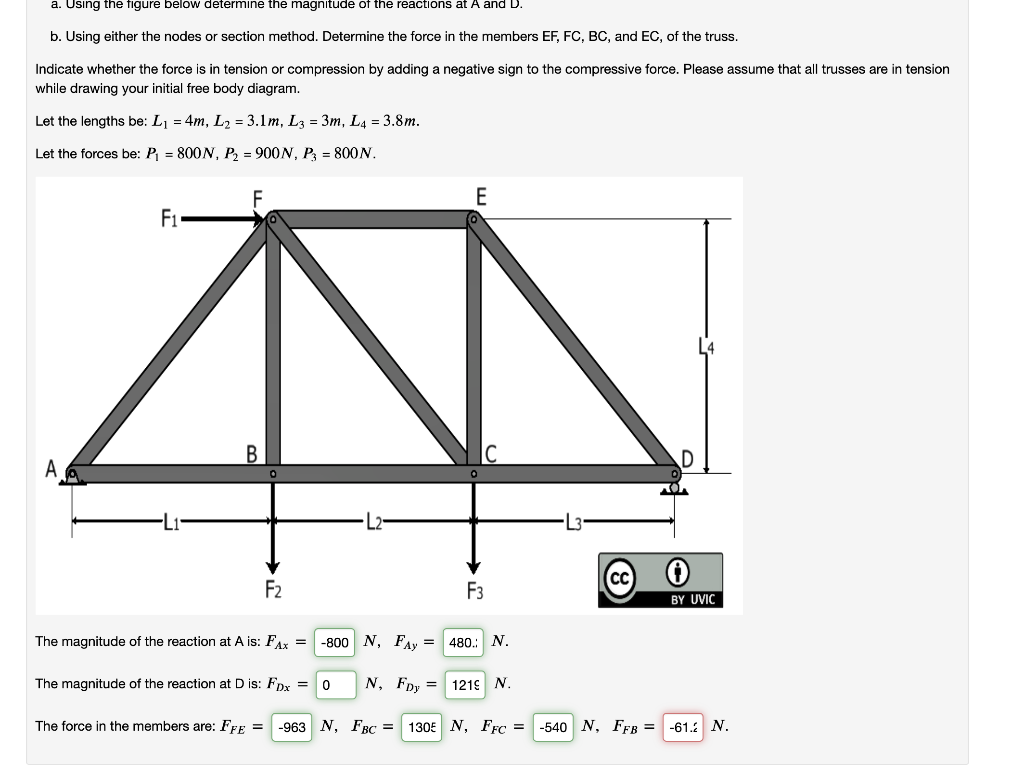 Solved (5 points) Using the figure below determine the | Chegg.com