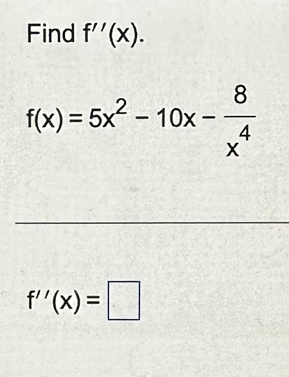 Solved Differentiate the function. f(x)=(x+8x−8)5 | Chegg.com