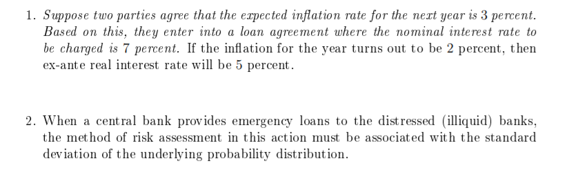 Solved 1. Suppose two parties agree that the expected | Chegg.com