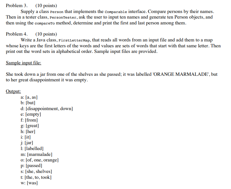 Solved Problem 3. (10 points) Supply a class Person that | Chegg.com
