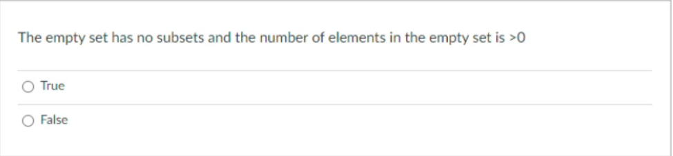 Solved The empty set has no subsets and the number of | Chegg.com