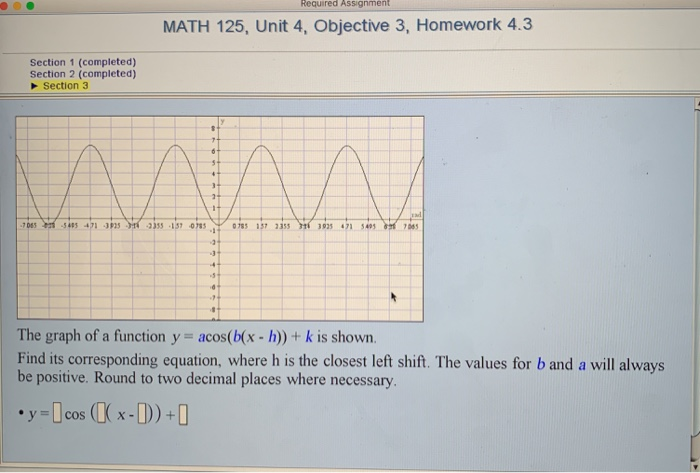 Solved Required Assignment Math 125 Unit 4 Objective 3 Chegg