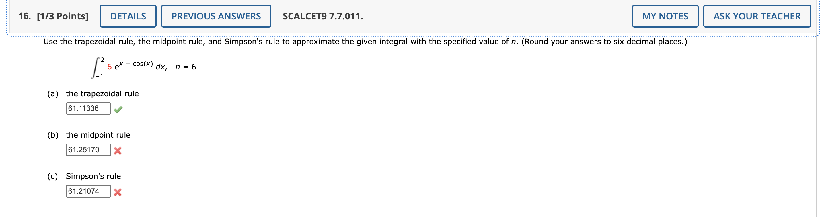 Solved Use the trapezoidal rule, the midpoint rule, and | Chegg.com
