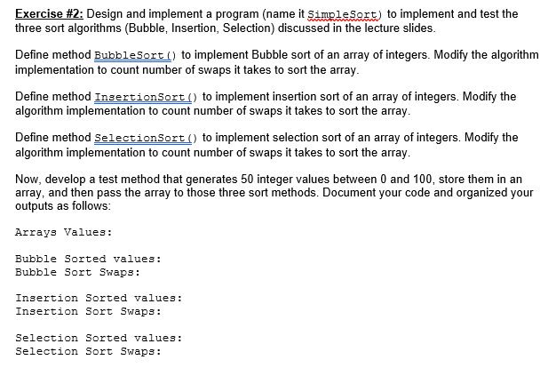 Solved Exercise 1 Design And Implement A Program Name It