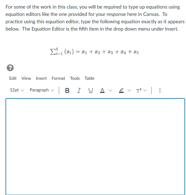Solved For some of the work in this class, you will be | Chegg.com