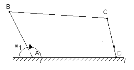 Solved Four bar linkage mechanism shown in figure “3” with | Chegg.com
