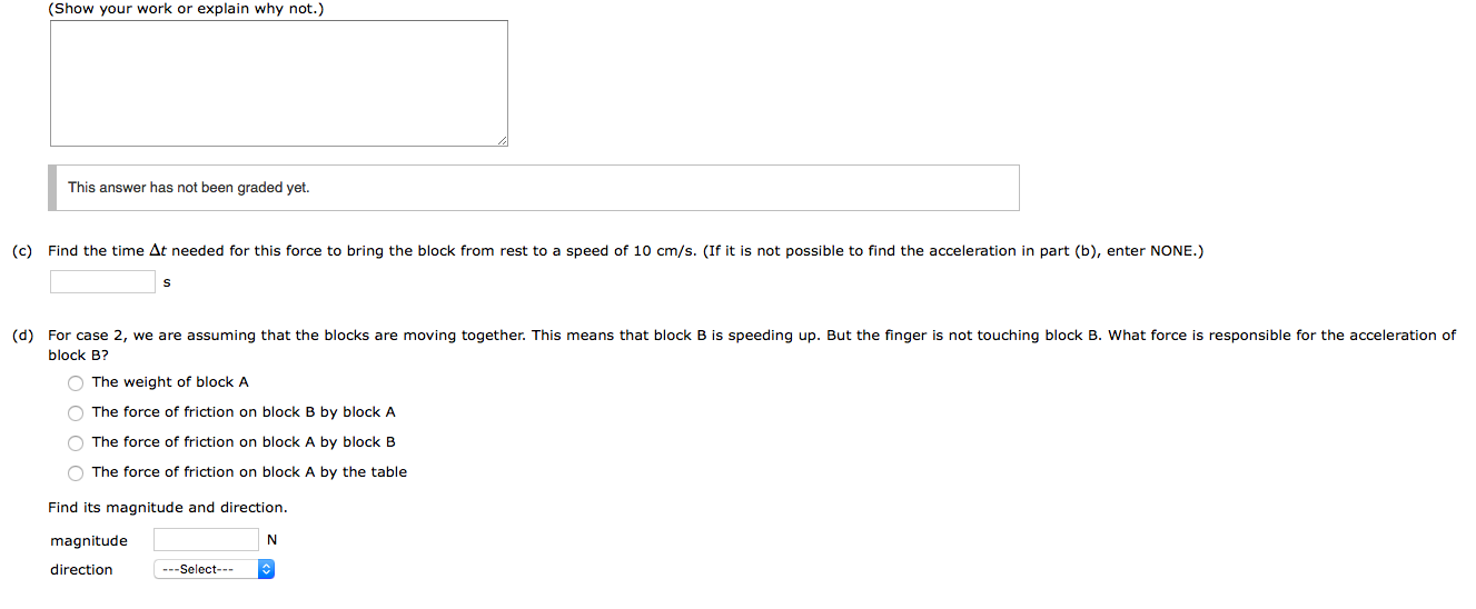 Solved Pushing a Block On a Block - Quantitative A heavy | Chegg.com