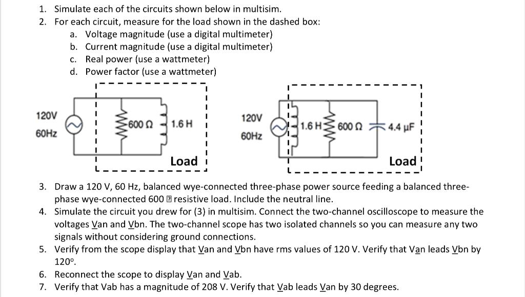 Solved 1. Simulate each of the circuits shown below in | Chegg.com