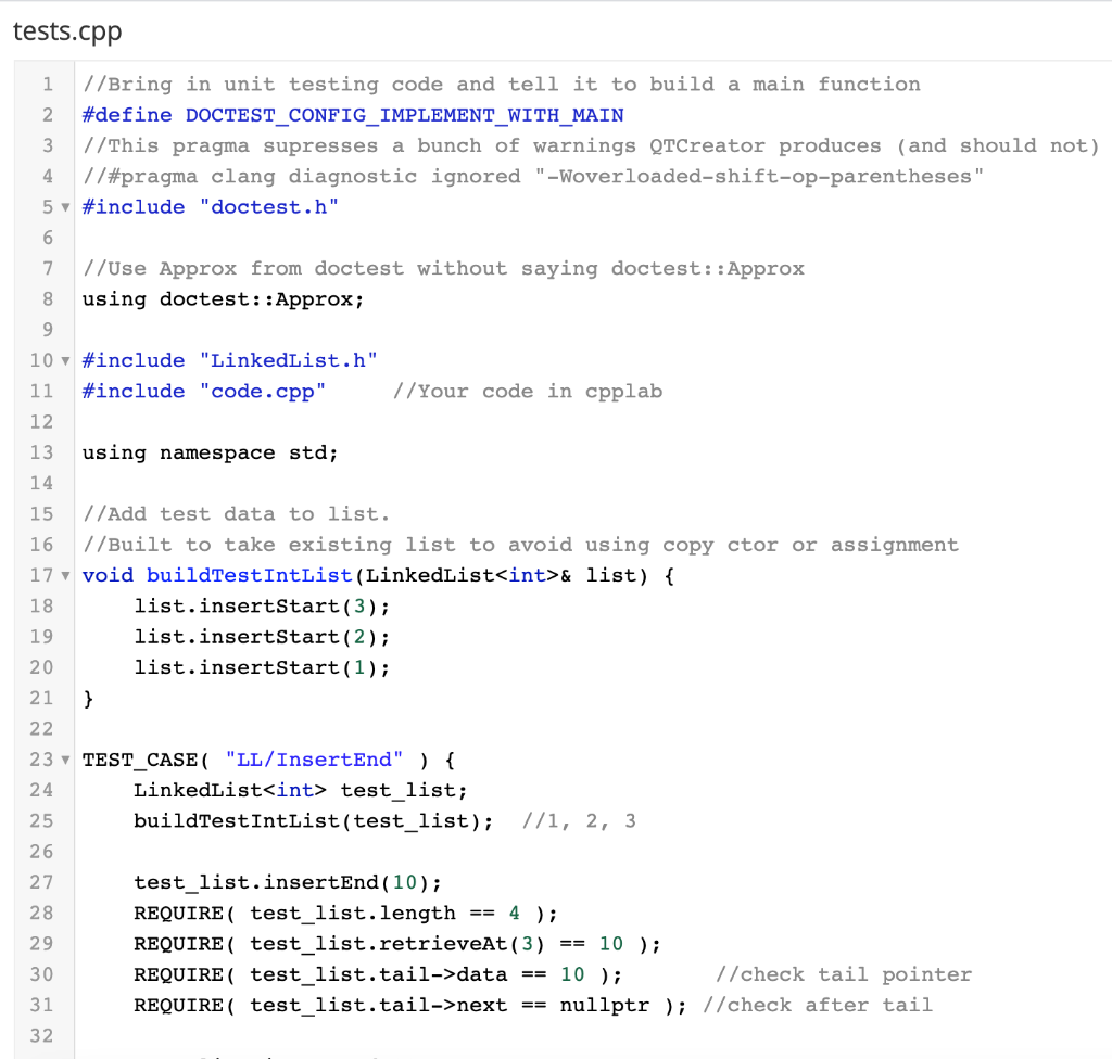 C Linkedlistclass Insert End Write The Code For