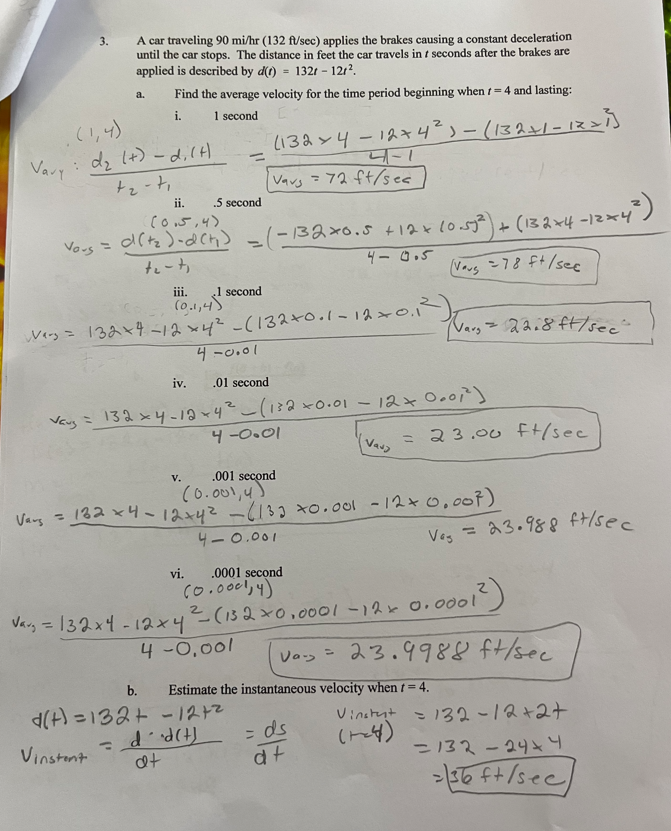 Solved Refer to the decelerating car in problem number 3. a. | Chegg.com