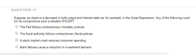 Solved QUESTION 17 Suppose we observe a decrease in both | Chegg.com