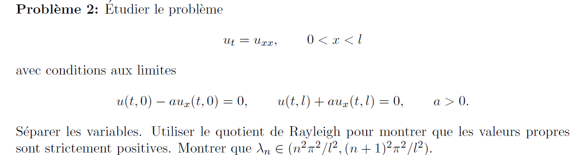 Solved Problème 2: Étudier le | Chegg.com
