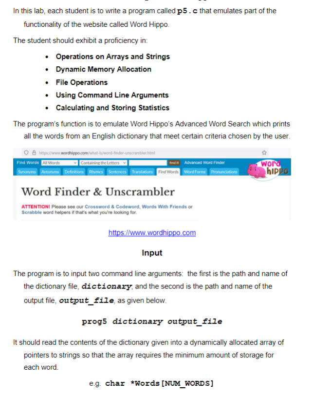 Solved In this lab, each student is to write a program | Chegg.com
