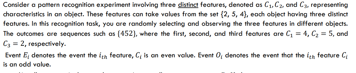 Solved Consider a pattern recognition experiment involving | Chegg.com