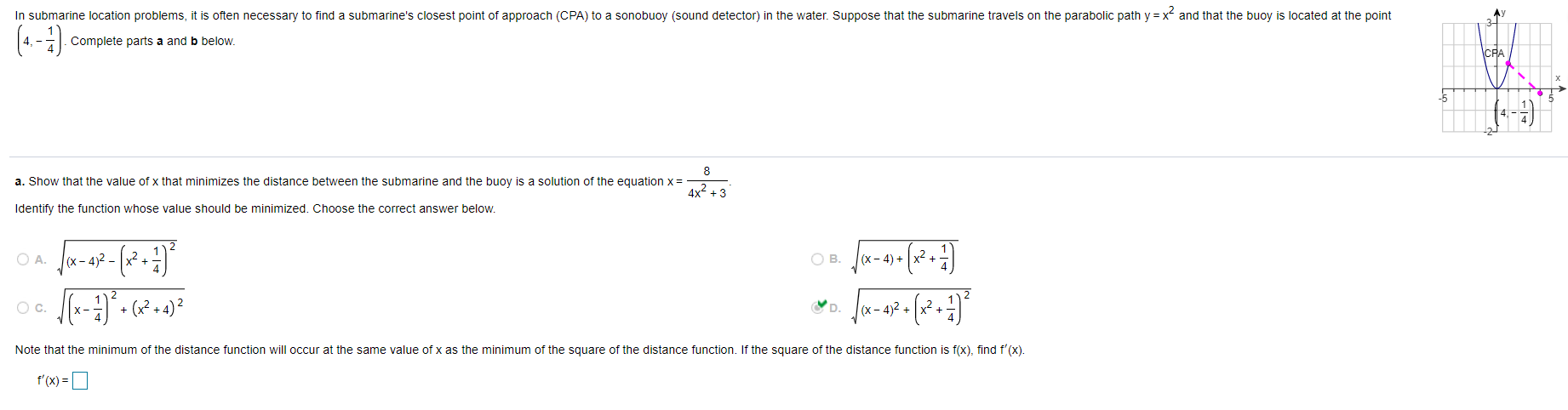 Solved In submarine location problems, it is often necessary | Chegg.com